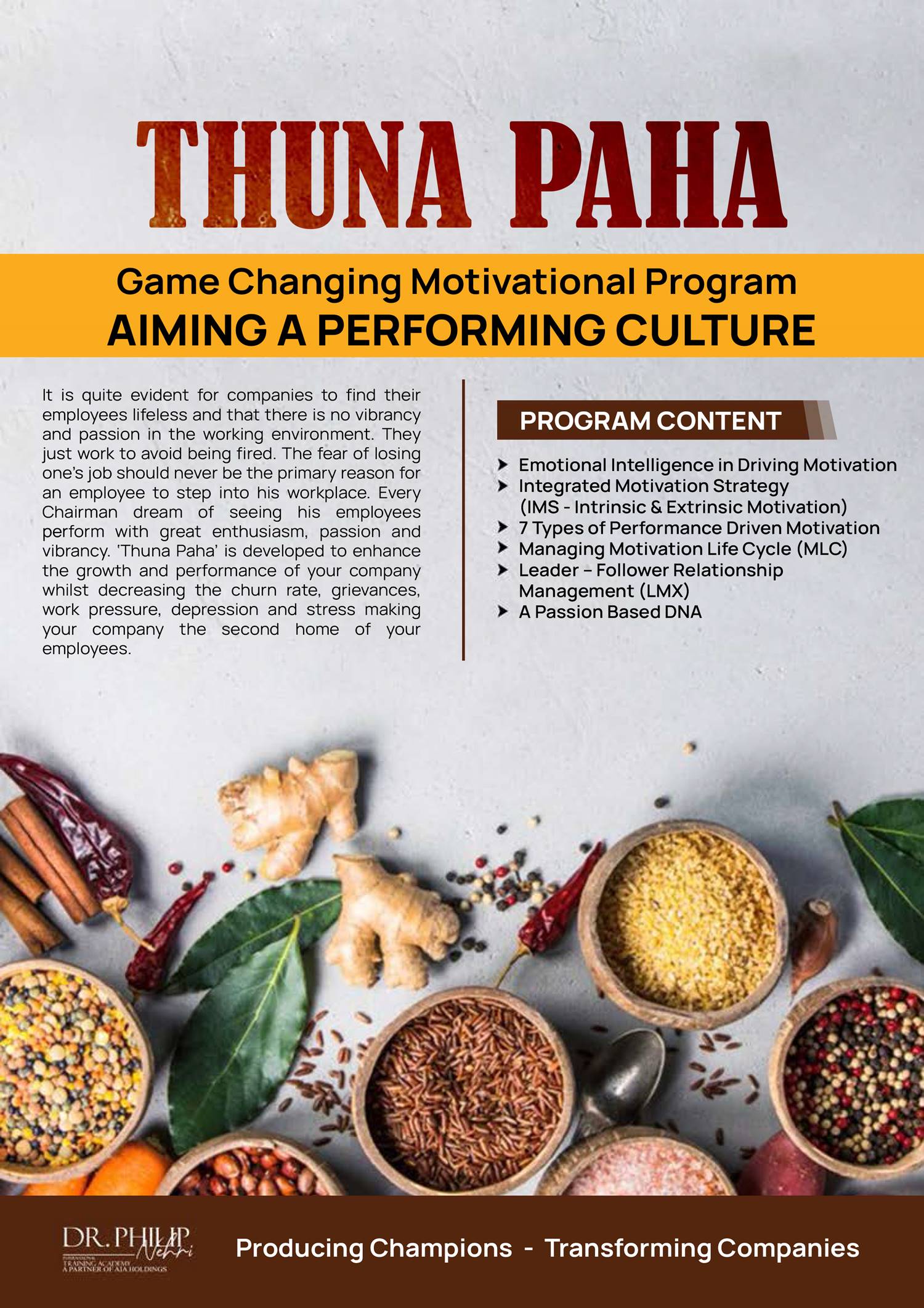 Corporate Training | Dr. Philip Nehri Mullegama